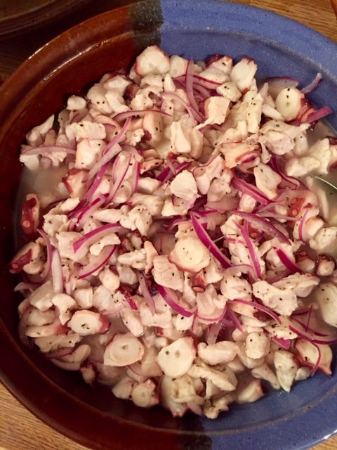 Ceviche Peruano de Lenguado y Pulpo - Cocina Corazón
